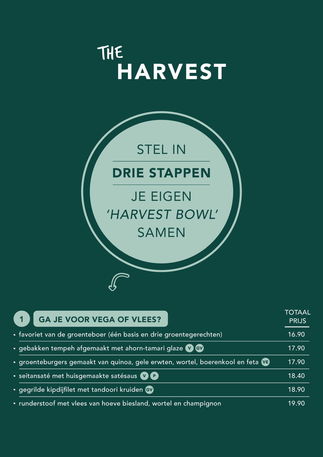 Menu | The Harvest